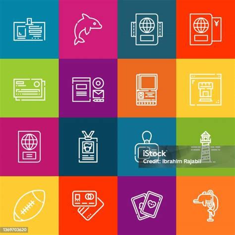 아이덴티티 요소의 현대 얇은 선 아이콘 세트 프리미엄 품질 개요 기호 컬렉션 간단한 모노 리니어 픽토그램 팩 웹 그래픽을 위한 스트로크 벡터 로고 개념 공항에 대한 스톡