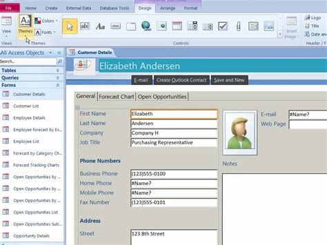 Use Office Themes To Create Professional Looking Reports In Access 2010 Wmv Youtube