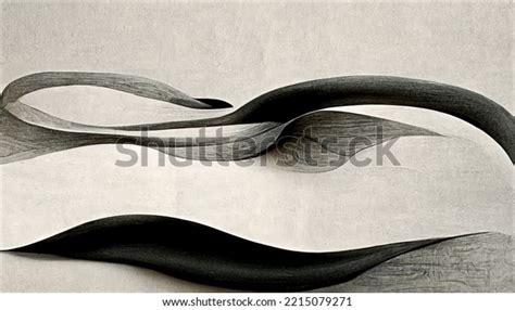 Simple Black Undulating Curves Dramatic Abstract Stock Illustration 2215079271 Shutterstock