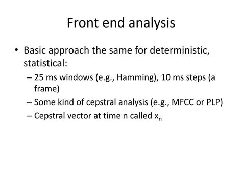 Ppt Overview Of Speech Recognition Using Dynamic Time Warping Dtw