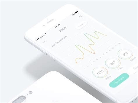 Daily Ui 018 Analytics Chart Daily Ui Mobile App Design App Ui Design
