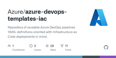 Github Azureazure Devops Templates Iac Repository Of Reusable Azure