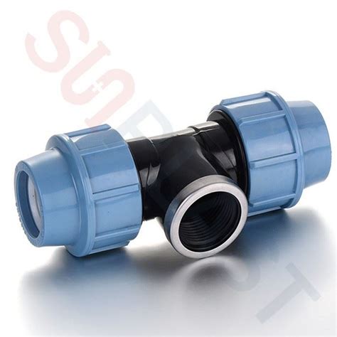 China HDPE Compression Female Thread Tee Suppliers Manufacturers Factory Direct Price SUNPLAST