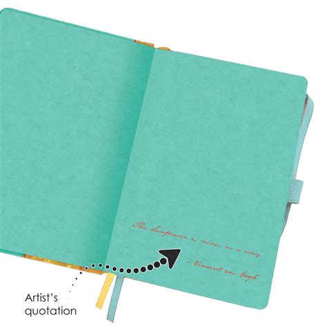 Dot Grid Artist Bullet Journal Van Gogh Sunflowers