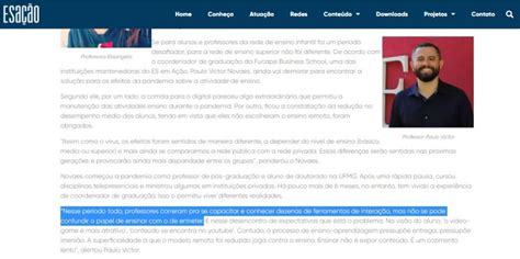 Paulo Victor Gomes Novaes No Linkedin Há Poucos Dias Foi Ao Ar Uma