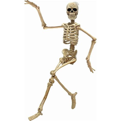 Skeleton Halloween Decorations 16 In Full Body Poseable Small Skeleton