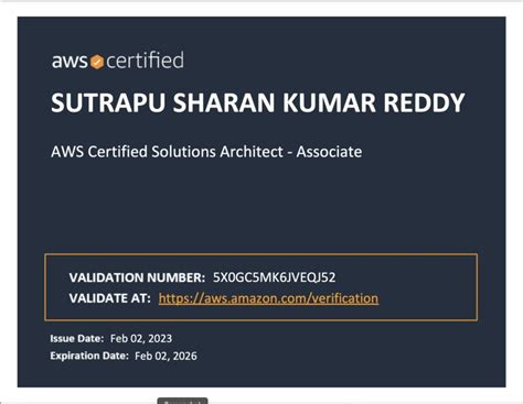 Aws Cloudarchitecture Awscertified Cloudcomputing Sharan Kumar Reddy Sutrapu
