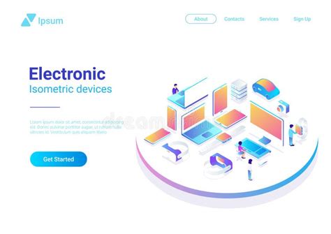 Isometric Flat Data Cloud Storage Network Vector H Stock Vector