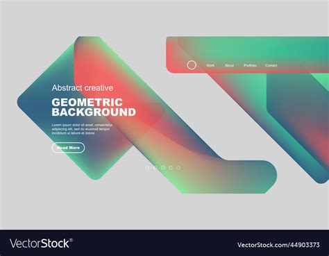Abstract Trendy Geometric Patterns Poster Vector Image