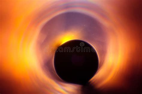 An Artistic Representation Of A Partial Solar Eclipse In Beautiful