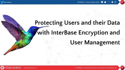 Protecting Your Users Data With Interbase Encryption And User