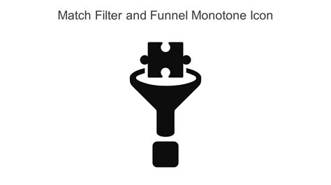 match filter and funnel monotone icon in powerpoint pptx png and