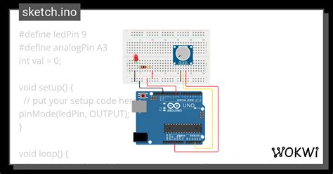 Led Extern Pwm Mit Poti Breadboard Wokwi Esp32 Stm32 Arduino