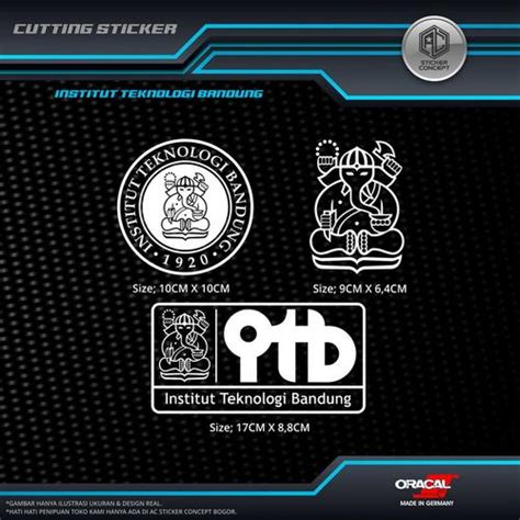 Jual Sticker Cutting Logo Itb 1920 Stiker Institut Teknologi Bandung
