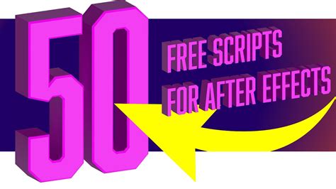 50 Free After Effects Scripts To Improve Your Workflow Youtube