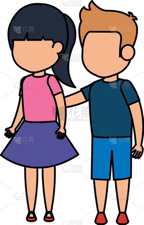 可爱的 小的 儿童 伴侣 男孩 愉悦 图像 男生 性格 休闲