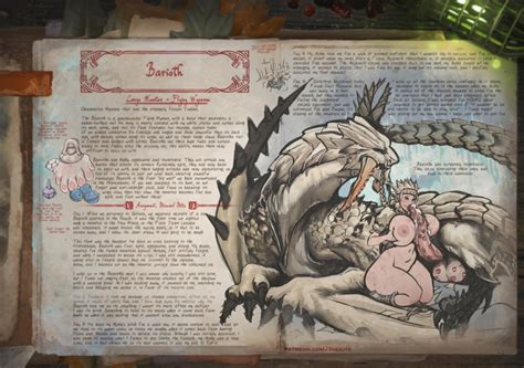 Rule 34 1boy 1girls 1monster Areolae Balls Barbed Penis Barioth