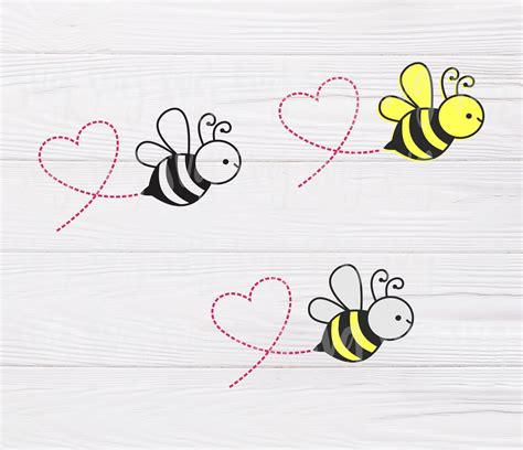 Svg File Honey Bee Svg Bee Svg Honeybee Craft File Etsy