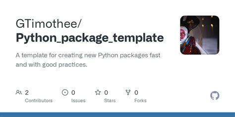 Github Gtimothee Python Package Template A Template For Creating New Python Packages Fast And