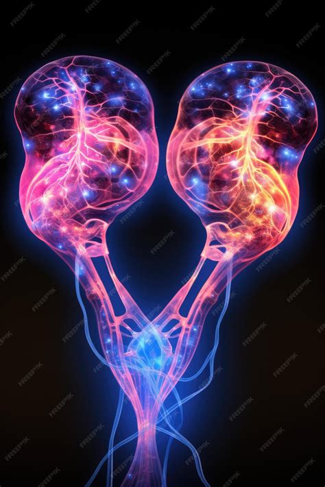 Células Nerviosas Brillantes Abstractas Imagen Premium Generada Con Ia