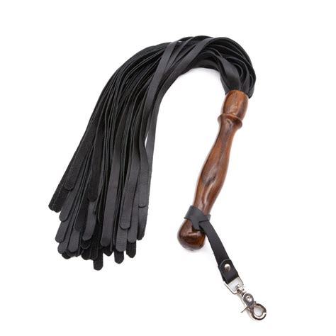 Sissoo Rosewood Long Handle Leather Flogger Isis Essentials And Exotica