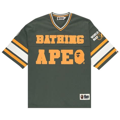 Buy Bape Football Jersey Green 1j30 109 013 Green Goat