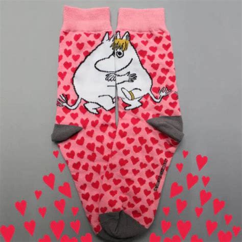 Moomin Moomin Heart Printed Socks £6 95