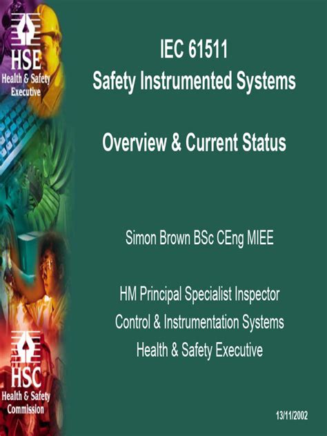 Iec 61511 Overview Pdf Systems Thinking Engineering