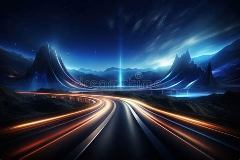 Light Data Tranfer Artificial Intelligence Network Background