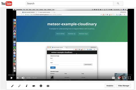 Meteor Example Cloudinary A Template For Understanding How To Integrate Meteor With Cloudinary