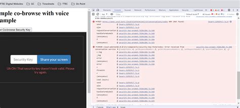 error in co browse for voice genesys cloud developer forum