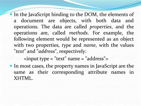 Unit Ii Java Script And Xhtml Documents And Dynamic Documents With