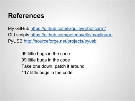 Hacking The Owi Robotic Arm Presentation Liz Quilty Pdf
