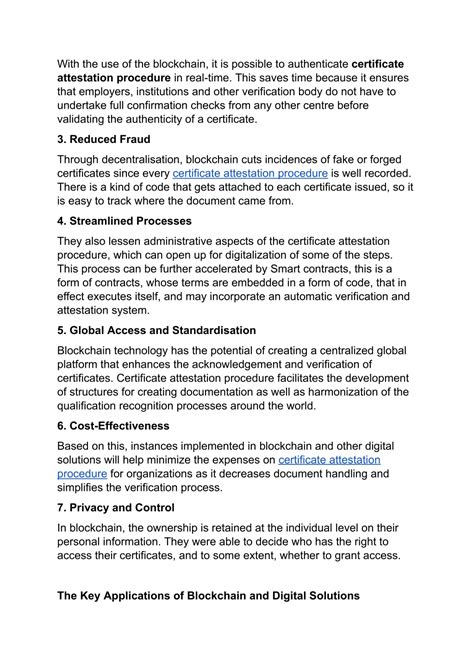 Ppt The Future Of Certificate Attestation Blockchain And Digital Solutionsdocx Powerpoint