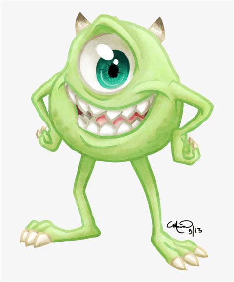How To Draw Mike Wazowski