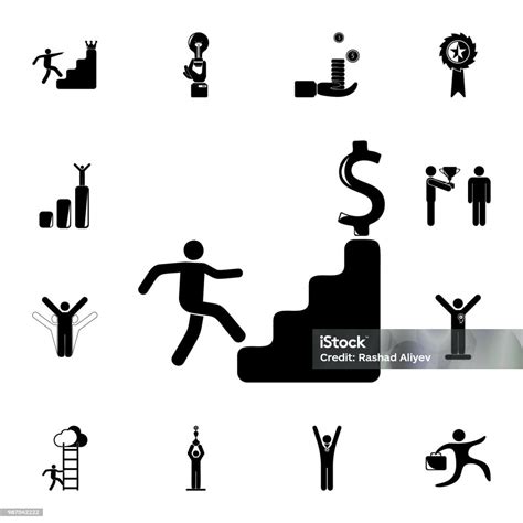 금융 오르막 아이콘입니다 Sucsess와 상 아이콘의 자세한 설정 합니다 프리미엄 품질 그래픽 디자인 부호입니다 웹사이트 웹 디자인 모바일 응용 프로그램 모음 아이콘 중