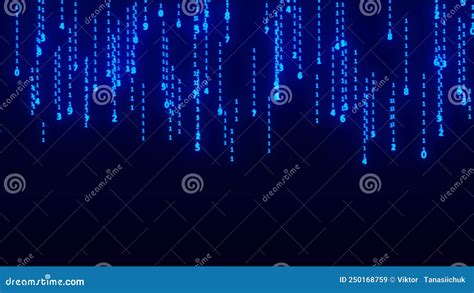 big data hacker concept abstract matrix computer generated many