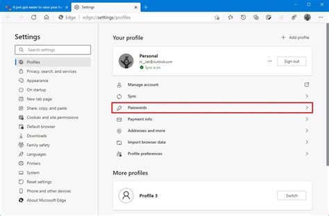 Windows 10 Manage Your Passwords In Microsoft Edge