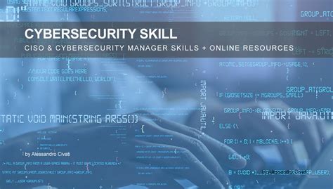 Cybersecurity Skills For Ciso And Cybersecurity Manager