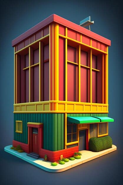 Premium Ai Image Technology Building