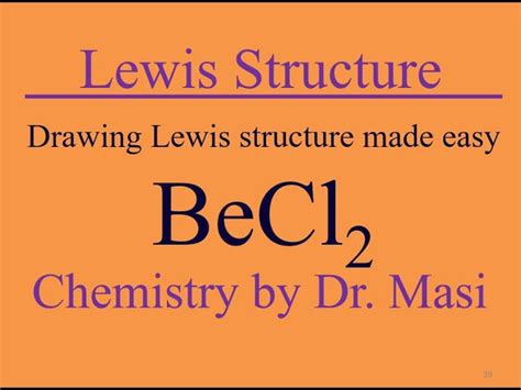 Becl2 Lewis Structure