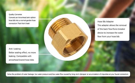 Garden Hose Bib Adapter 1 116 Fine Thread Female To 3