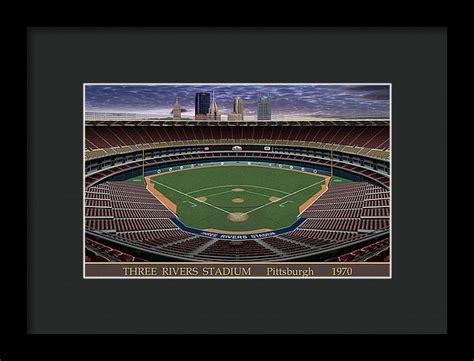 Three Rivers Stadium 1970 Framed Print
