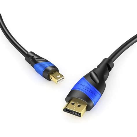 1m Câble Mini Displayport Displayport Vers Mini Displayport 4k 60hz Version 1 2 Pc And Mac