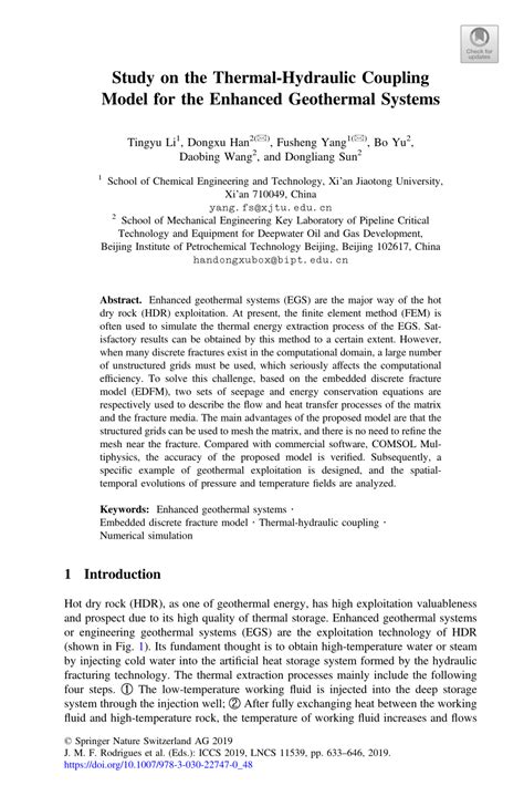 PDF Study On A Dual Embedded Discrete Fracture Model For Fluid Flow In Fractured Porous Media