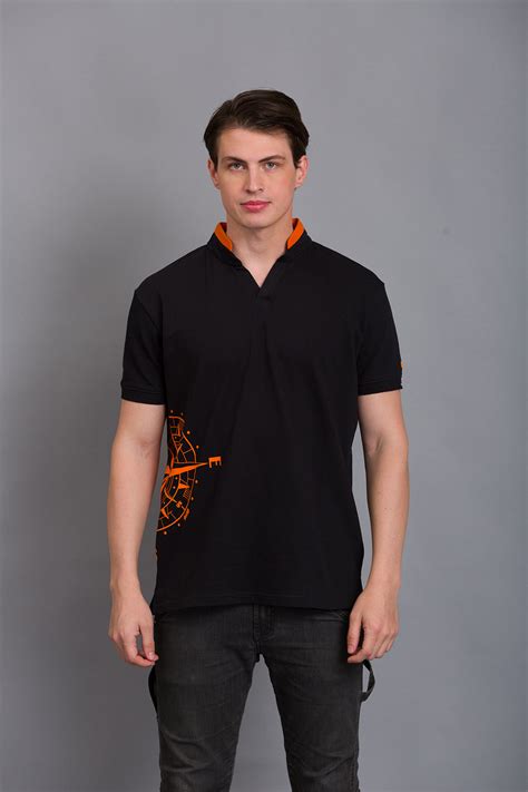 Global Compass Polo Timeless Elegance Black Ofu Lifestyle