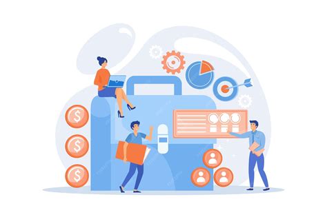 Premium Vector Executive Manager Planning And Monitoring Presentation Project Initiation