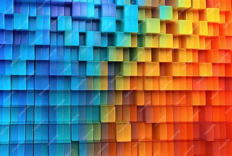 Premium Ai Image Rainbowlined Colorblock Texture Background
