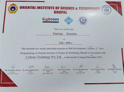 kashish kharate on linkedin python internship learning programming