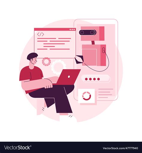 Chatbot Development Platform Abstract Concept Vector Image